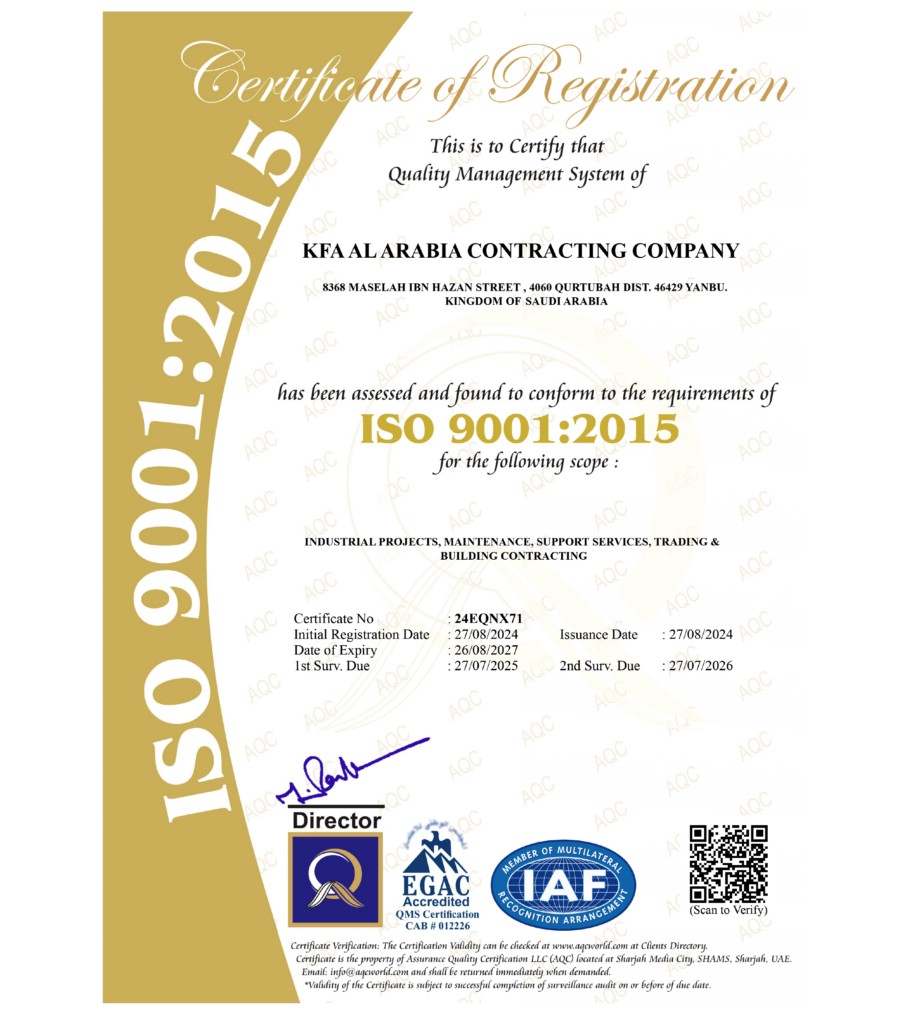 KFA AL Arabia Contracting Company | About us
